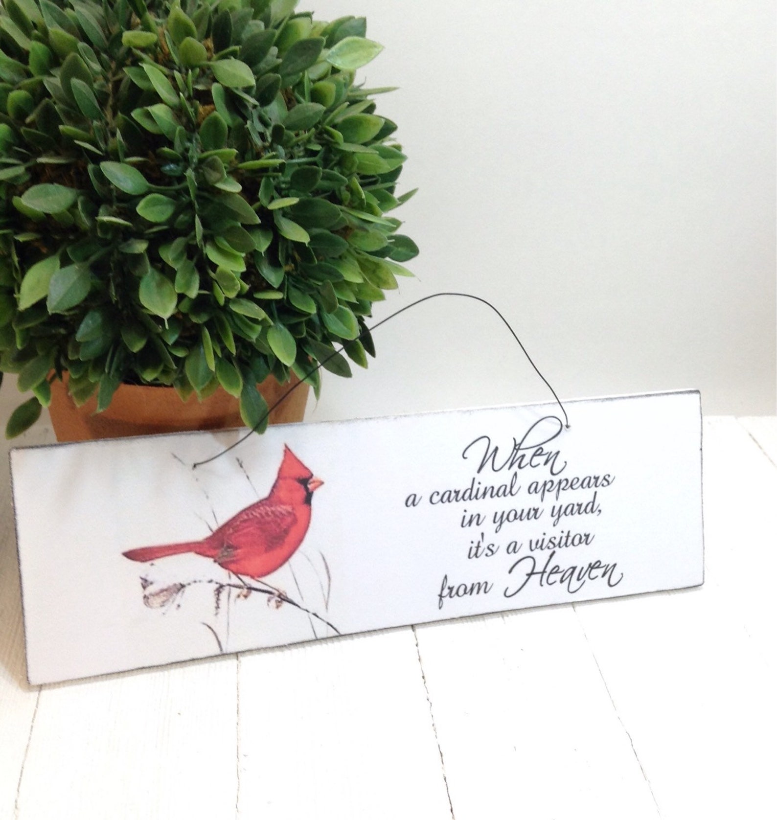 Free Mini Magnet When a Cardinal Appears in Your Yard Sign - Etsy