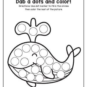 A - Z Dot Worksheet for Kids PDF Printable - Etsy