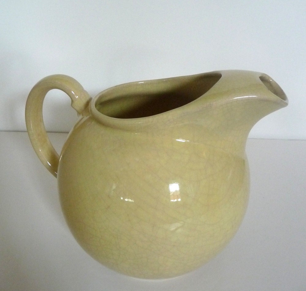 Lu Ray Yellow Water Pitcher - Etsy