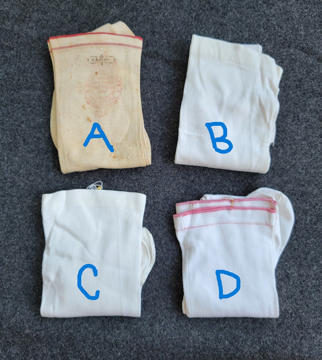 Antique Cotton Knitted Stockings: Victorian Socks, Late 1800s-early ...