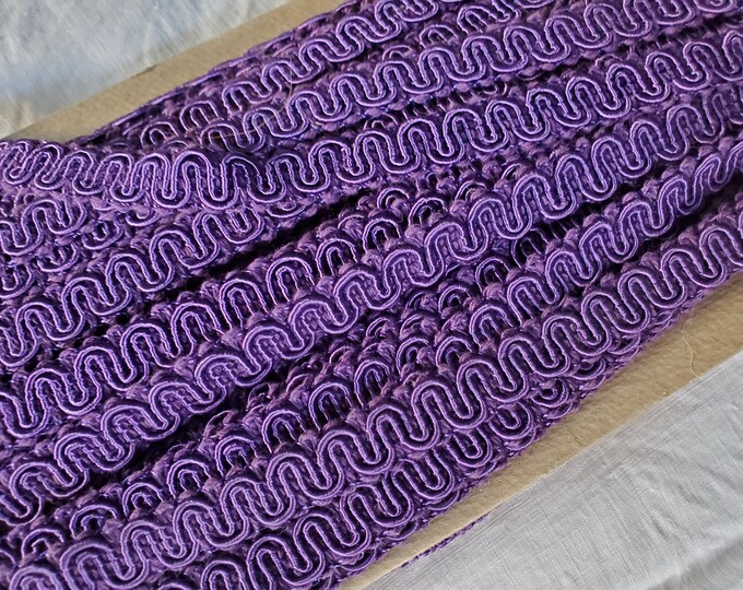 Vintage Conso Scroll Grimp Trim - Purple - Upholstery Cord Trim - by ...