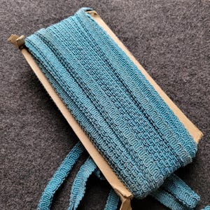 Vintage Conso Scroll Grimp Trim - Light Blue - Upholstery Cord Trim ...