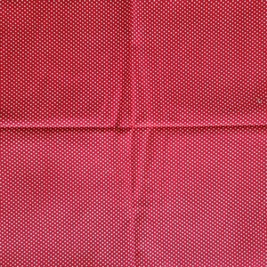 Vintage Tiny Polka Dot Print Fabric, Red With White Polka Dots, 42x28 ...
