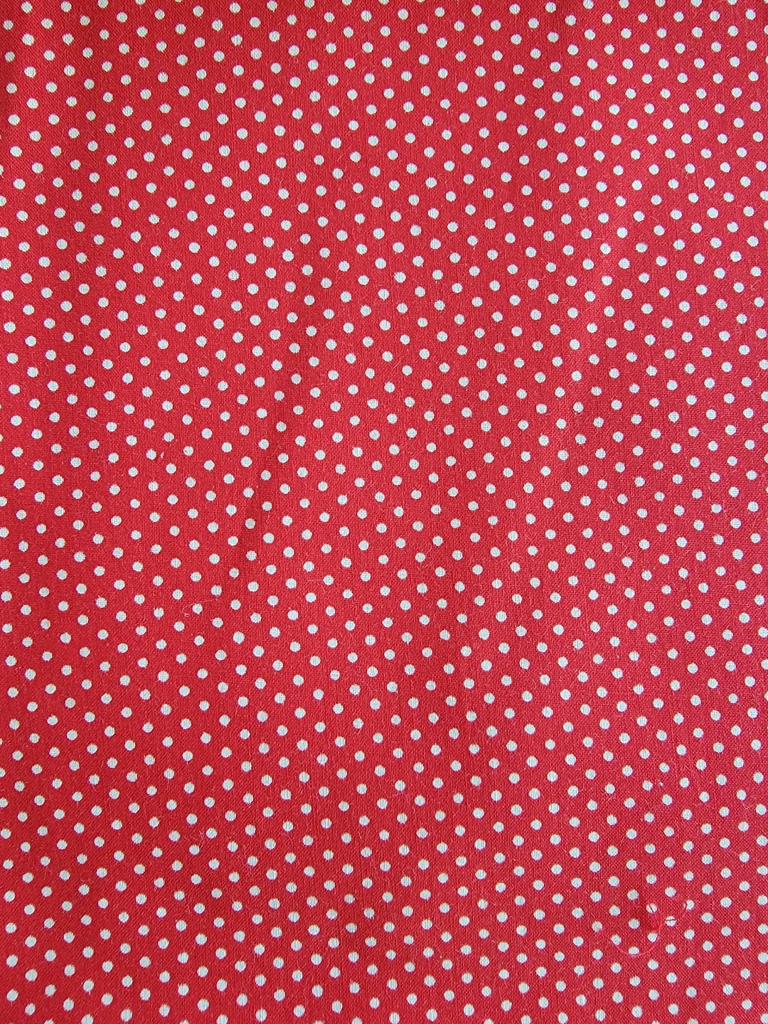 Vintage Red Polka Dot Print Cotton Fabric (42x28) - Etsy