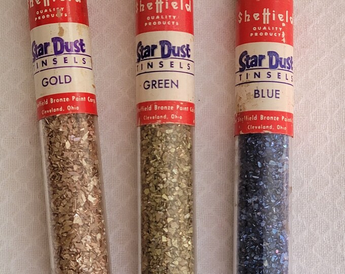 Vintage Sheffield Bronze Paint Star Dust Tinsels Paint Powder - Etsy