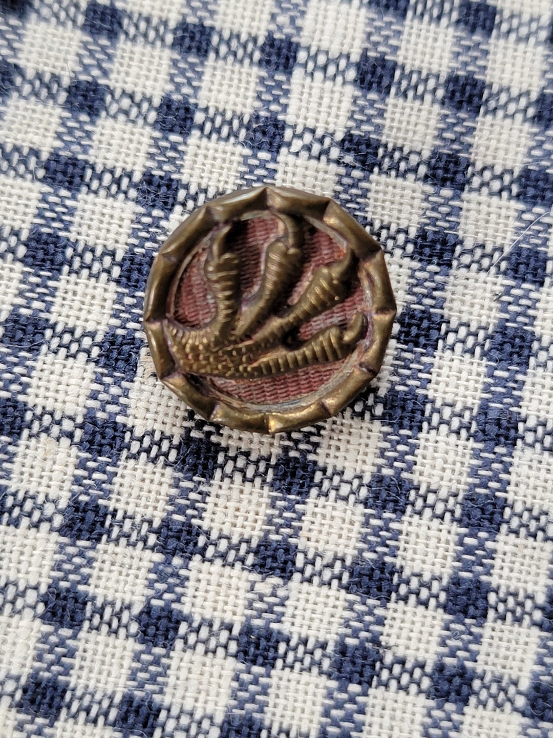 5 Antique Metal Bird Buttons ~ Picture Buttons - Talons, Button Quail ...