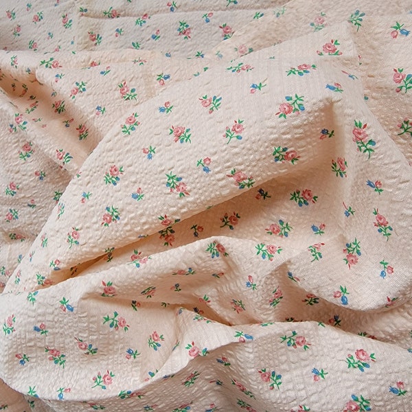 Tiny Rose Fabric - Etsy