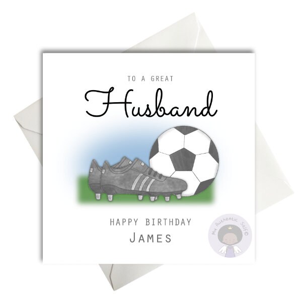 Male Football Birthday Card - Etsy