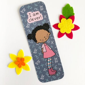 Maths Math Affirmation Bookmark for Girls Gift Idea Bookworm Bookmarks ...