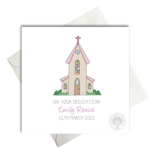 Church Dedication Card - Etsy