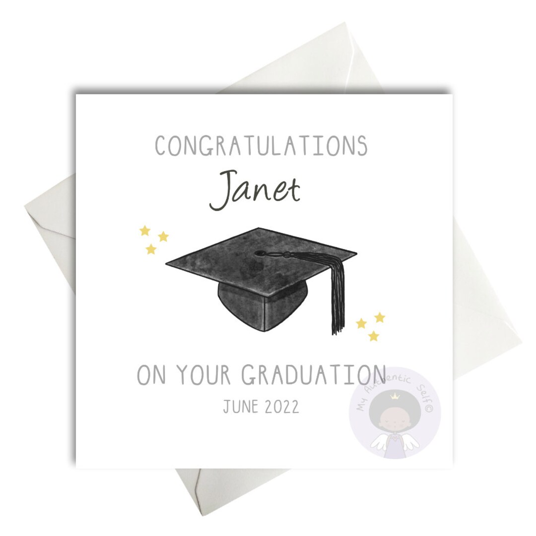 Graduation Card for Students Personalised Congratulations Card ...