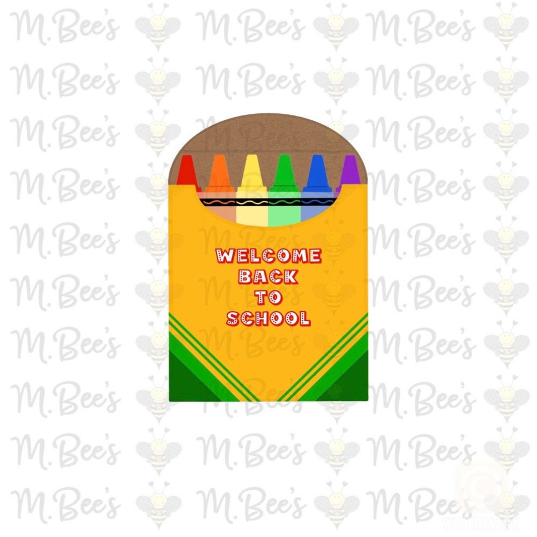 Box of Crayons Cookie Cutter Crayon Back to School Fall Autumn Books ...