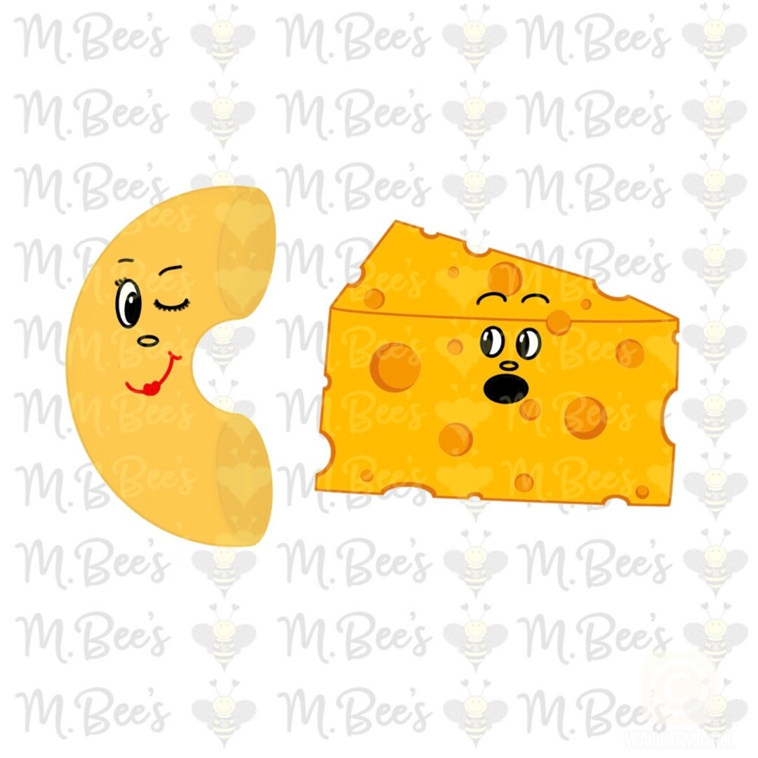 Macaroni & Cheese Cookie Cutter Set Mac Cutters Bowl Spoon - Etsy