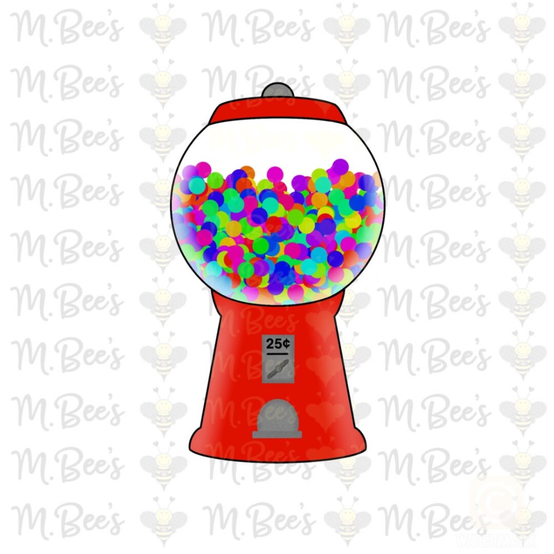 Gumball Machine Cookie Cutter Gum Candy Food Treat Sweet Sweets Dessert ...