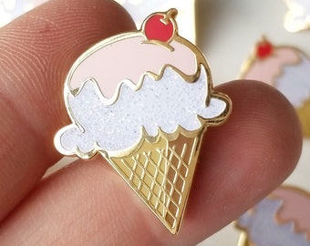 Ice Cream Lapel Pin | Etsy