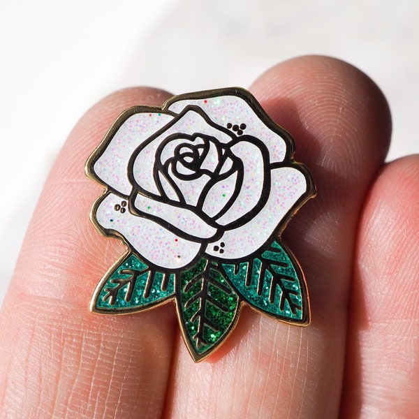 Enamel Rose - Etsy