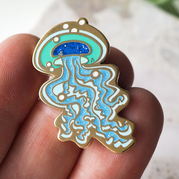 Jellyfish Pin - Etsy
