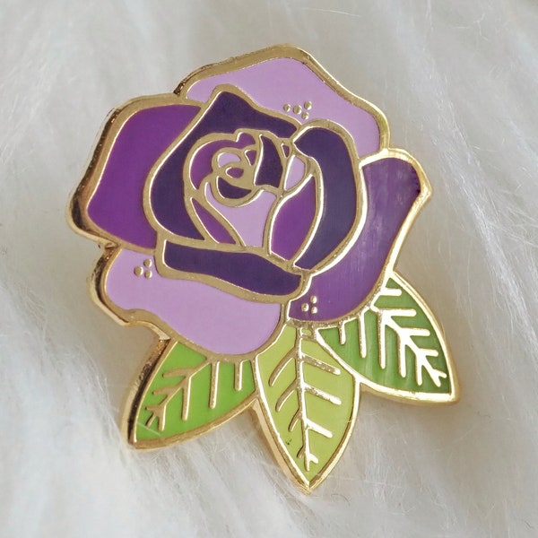 Enamel Rose - Etsy