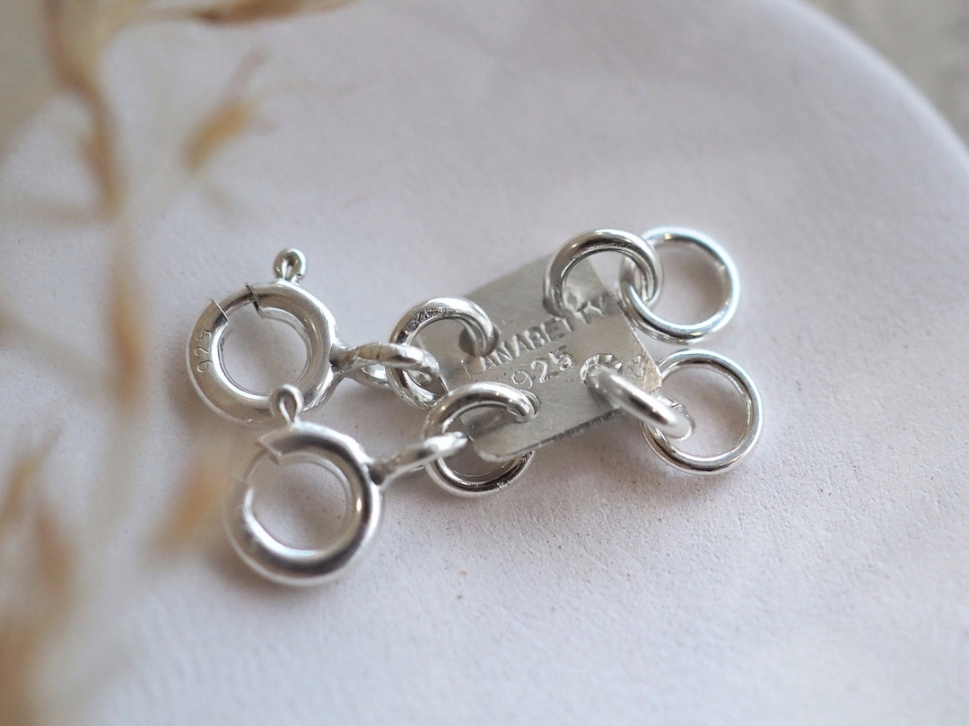 Silver Detangler for Layering Necklaces - Two Necklace Divider ...