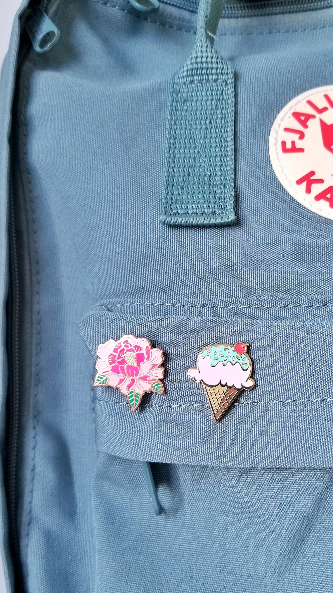 Lapel Pin Ice Cream Cone With a Cherry on Top White - Etsy Canada