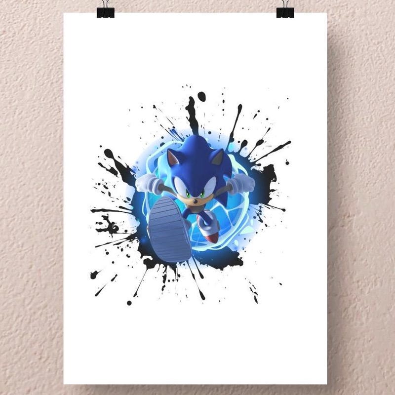 Sonic Poster - Etsy