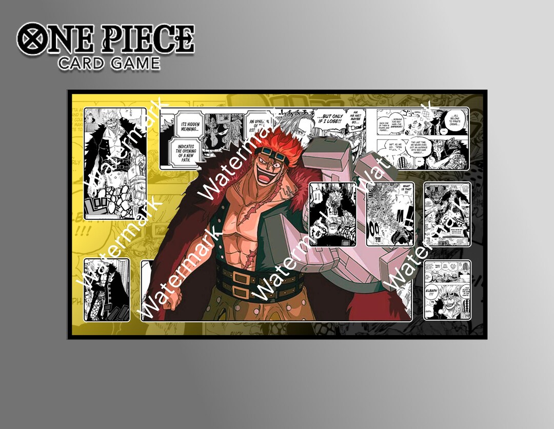 DIGITAL DESIGN Yellow Manga Captain Eustass Kid Playmat With Zones ...