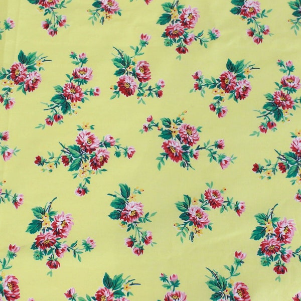 Floral Chintz Fabric - Etsy