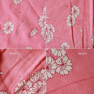 Vintage 1950s Pink and White Flower Cotton Feed Sack - Etsy