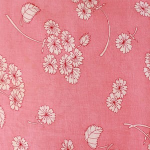 Vintage 1950s Pink and White Flower Cotton Feed Sack - Etsy