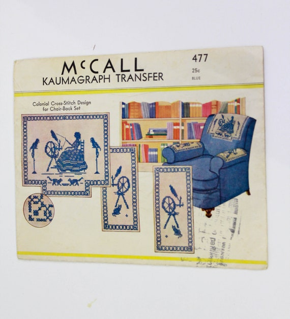 1930s Mccall 477 Kaumagraph Transfer Pattern for Colonial | Etsy UK