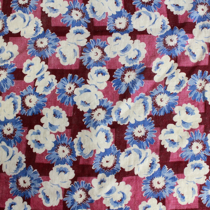 Vintage 1940s Fabric - Etsy