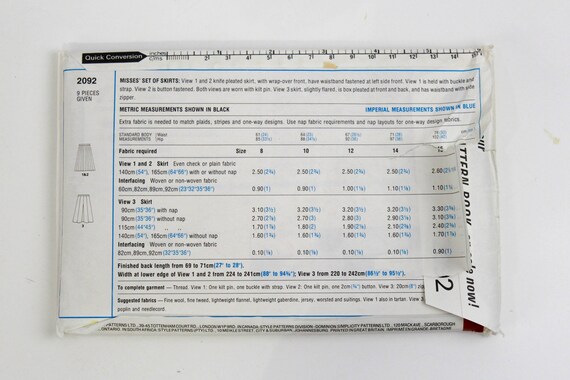 Sewing & Needlecraft Sewing Complete Uncut Vintage Sewing Pattern 1970s ...