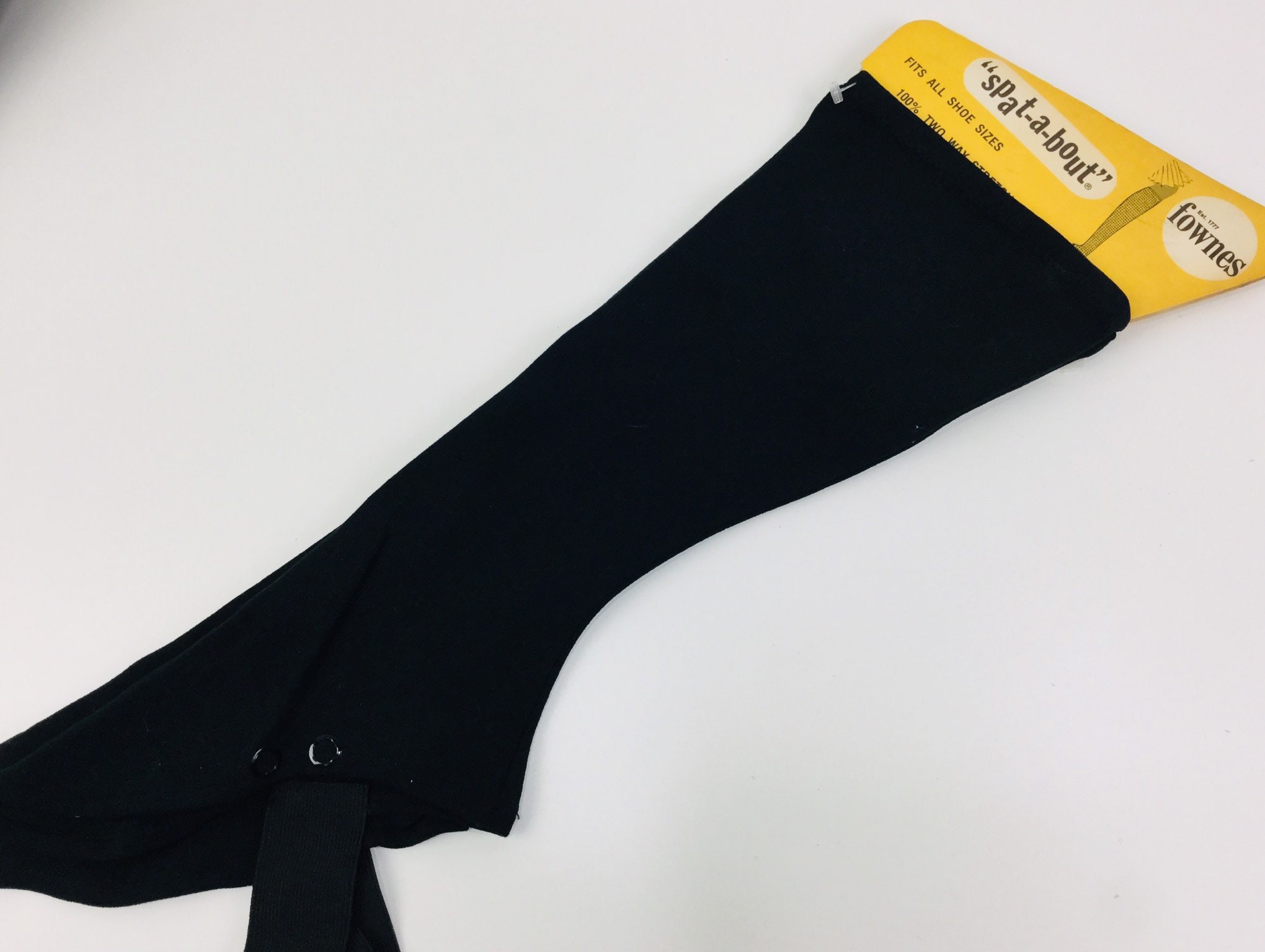 Vintage 60s Spats, 16".spat-a-bout Long Black Stretch Nylon Spats With ...