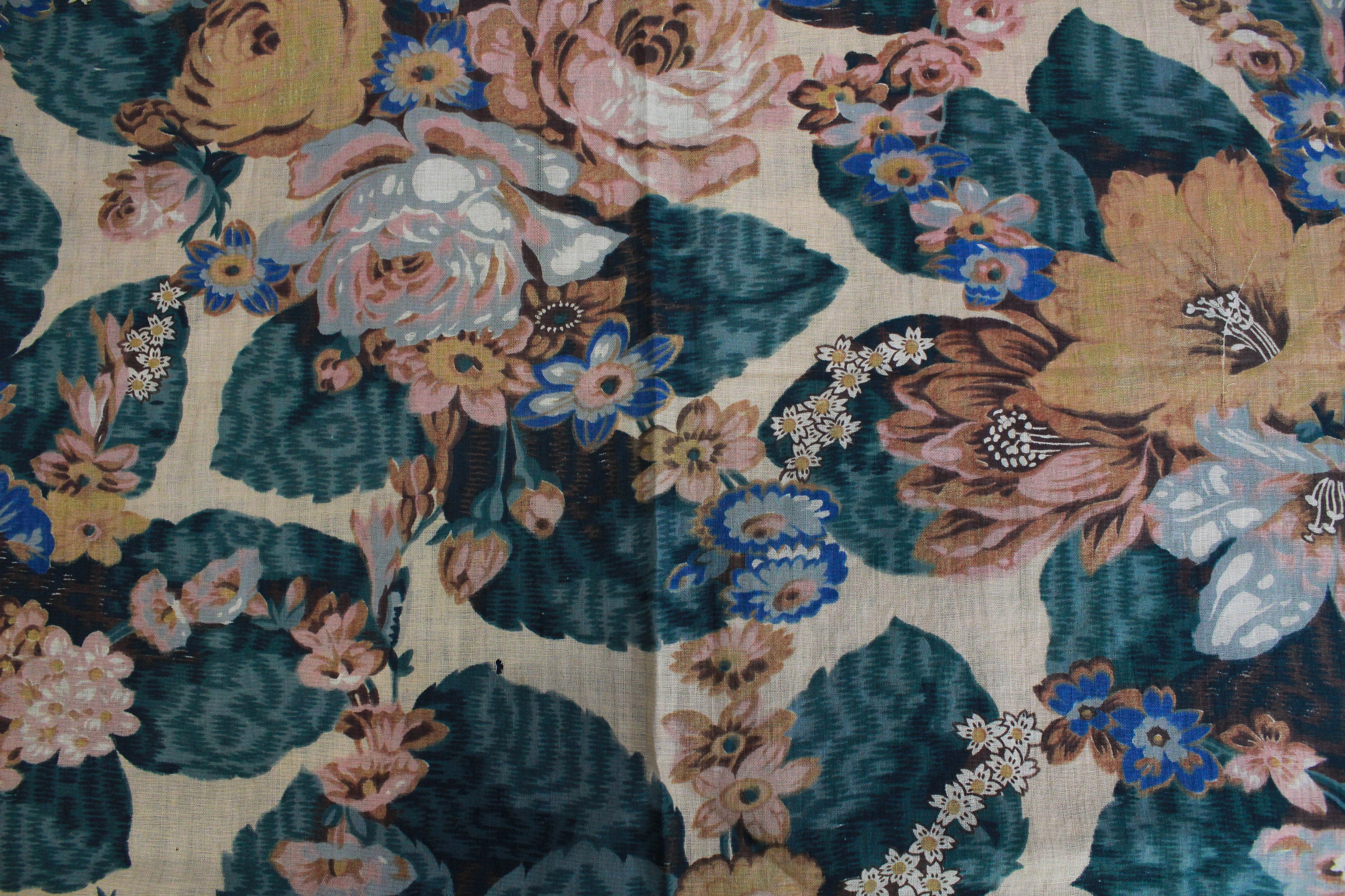 1920s Curtain Panel 77 X 43.5 Art Deco Floral - Etsy Canada