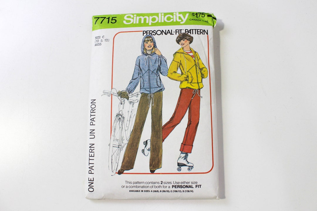 1970s Jacket and Pants Sewing Pattern Simplicity 7715, Vintage 70s ...