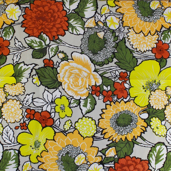 Yellow Mod Upholstery Fabric - Etsy