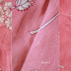 Vintage 1950s Pink and White Flower Cotton Feed Sack - Etsy