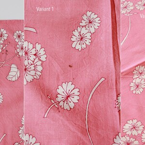 Vintage 1950s Pink and White Flower Cotton Feed Sack - Etsy