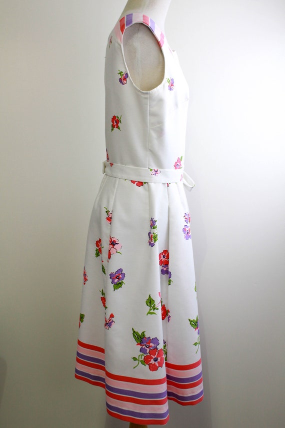 1960s Floral Dress, Small, Vintage 60s Floral Print D… - Gem