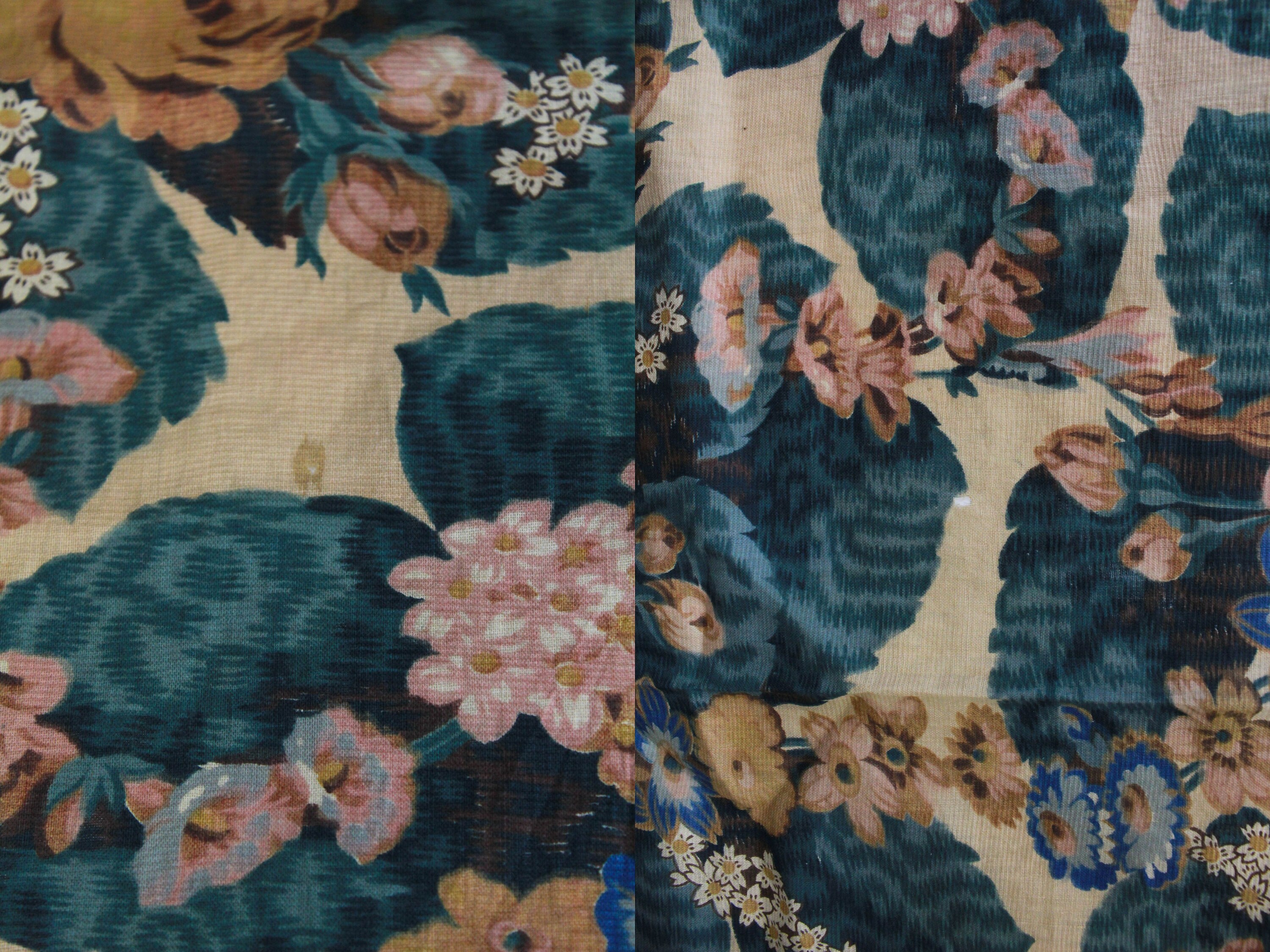 1920s Curtain Panel 77 X 43.5 Art Deco Floral - Etsy Canada