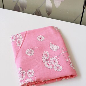 Vintage 1950s Pink and White Flower Cotton Feed Sack - Etsy