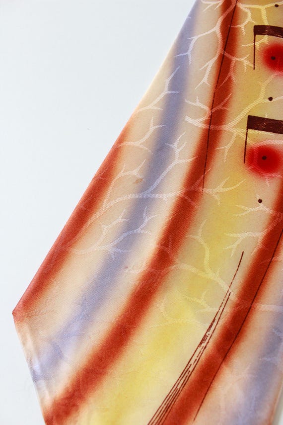 Vintage Late 1940s Hand Painted Musical Note Autumnal… - Gem