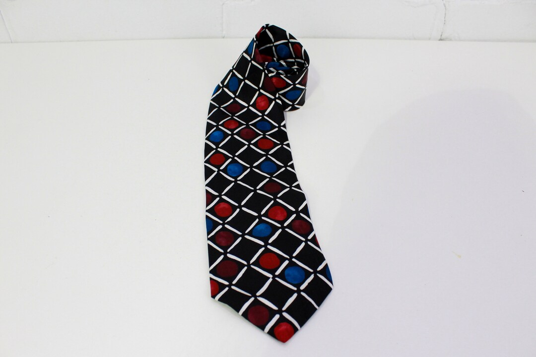 Corbata de seda de los 90, corbata de hombre vintage de la década de ...