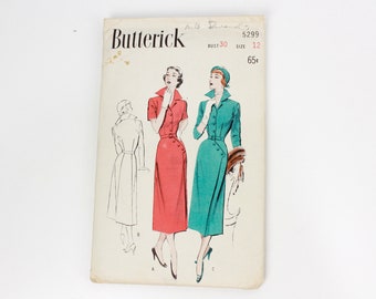 1950s Vintage Sewing Pattern Simplicity 2182 Misses One Piece - Etsy