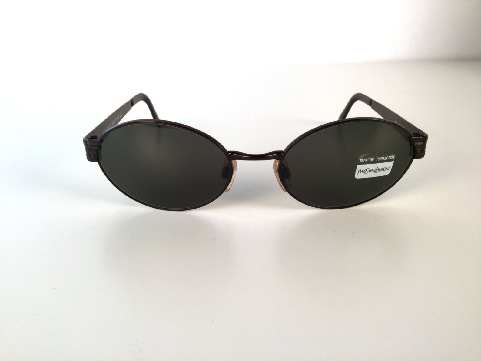 Vintage 90s Oval YSL Sunglasses Vintage Yves St Laurent Red - Etsy