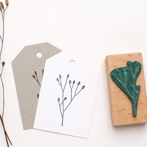Botany Stamp NIPPLEWORT Botanical Stamp Garden Stamp Label - Etsy