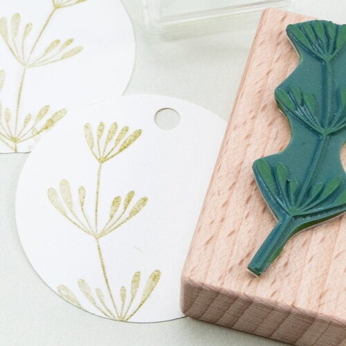Rubber Stamp Dill Stamp for the Kitchen Dill Twig Dill - Etsy