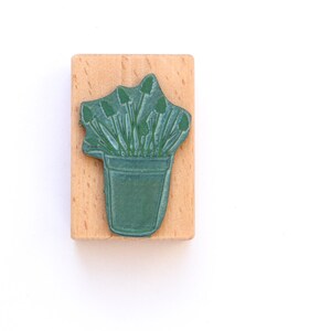 Stamp HYACINTHS IN A POT, Spring Deco, Easter Stamp, Easter Greetings ...