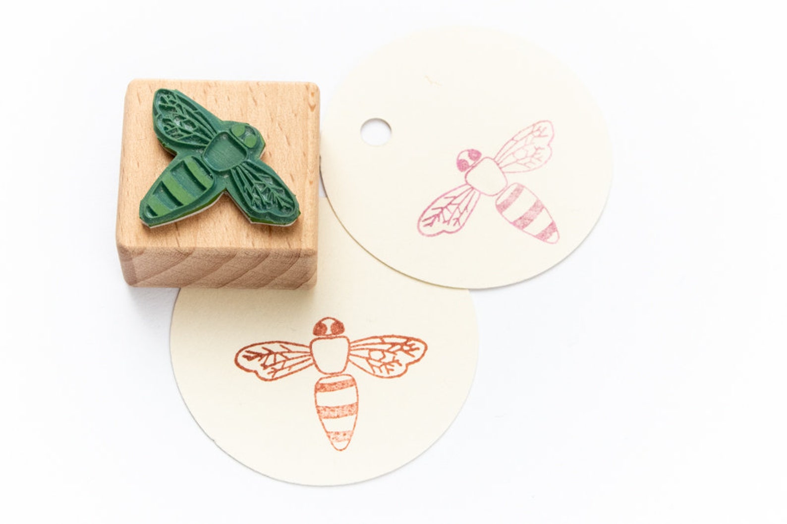 Rubber Stamp Bee Bee Stamp Beekeeping Stamp Wooden Stamp | Etsy