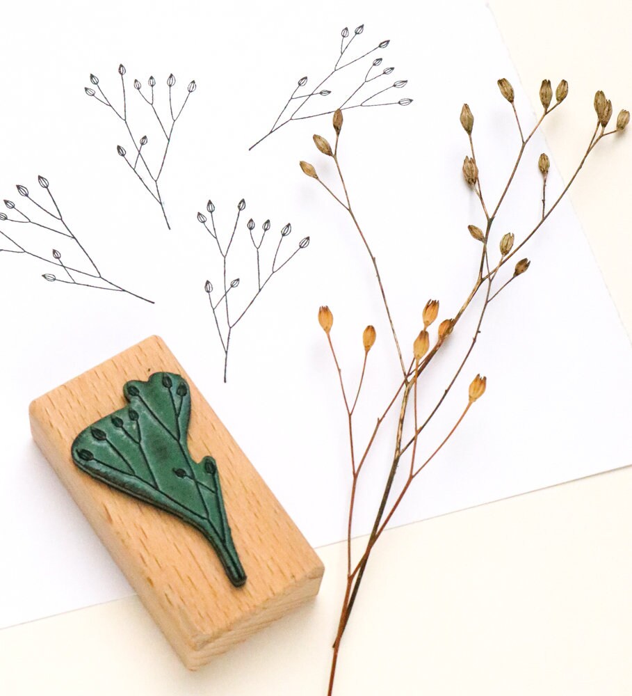 Botany Stamp NIPPLEWORT botanical stamp garden stamp Label | Etsy